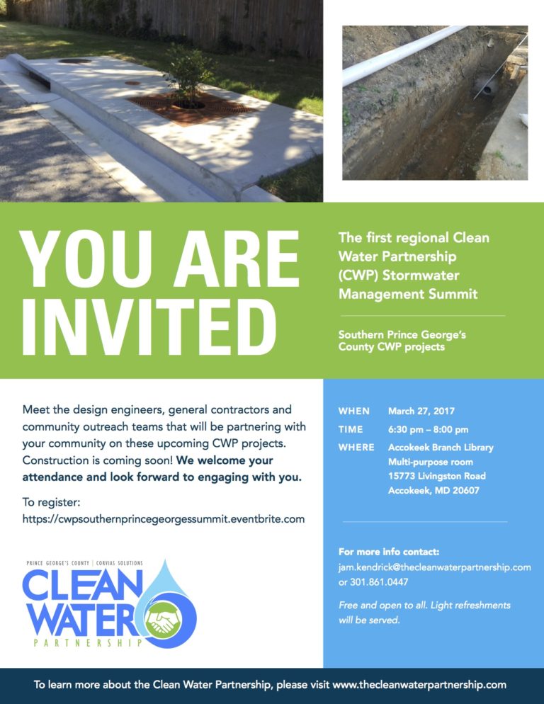Clean Water Partnership (CWP) Stormwater Management Summit – The Clean ...
